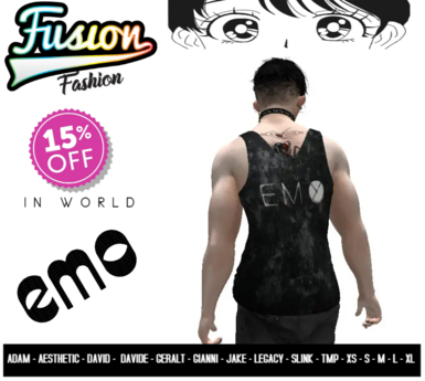 Second Life Marketplace - [Fusion Fashion Tank] - Emo Quotes - Emo